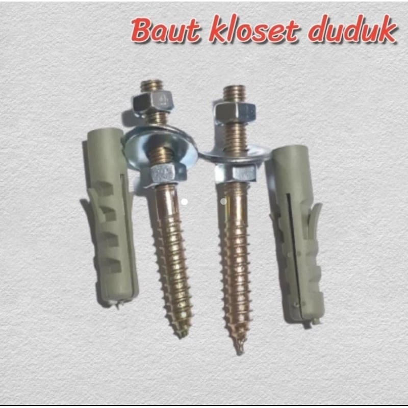 Jual Baut Closet Duduk Sekrup Sekerup Closet Kloset Duduk Kamar Mandi ...