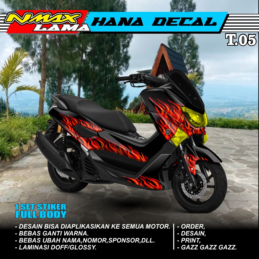 Jual (COD) DECAL NMAX OLD - Sticker DECAL FULL BODY Yamaha NMAX Lama ...