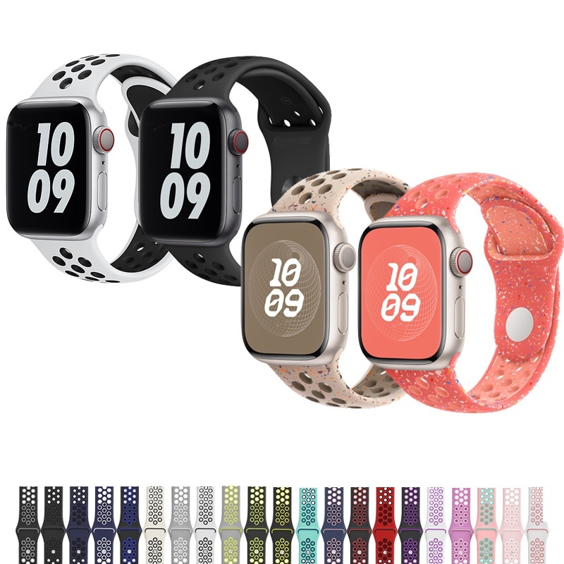 Jual Strap Silicone Rubber APPLE WATCH 9 8 7 6 Ultra Nike 42/44/45/49mm ...