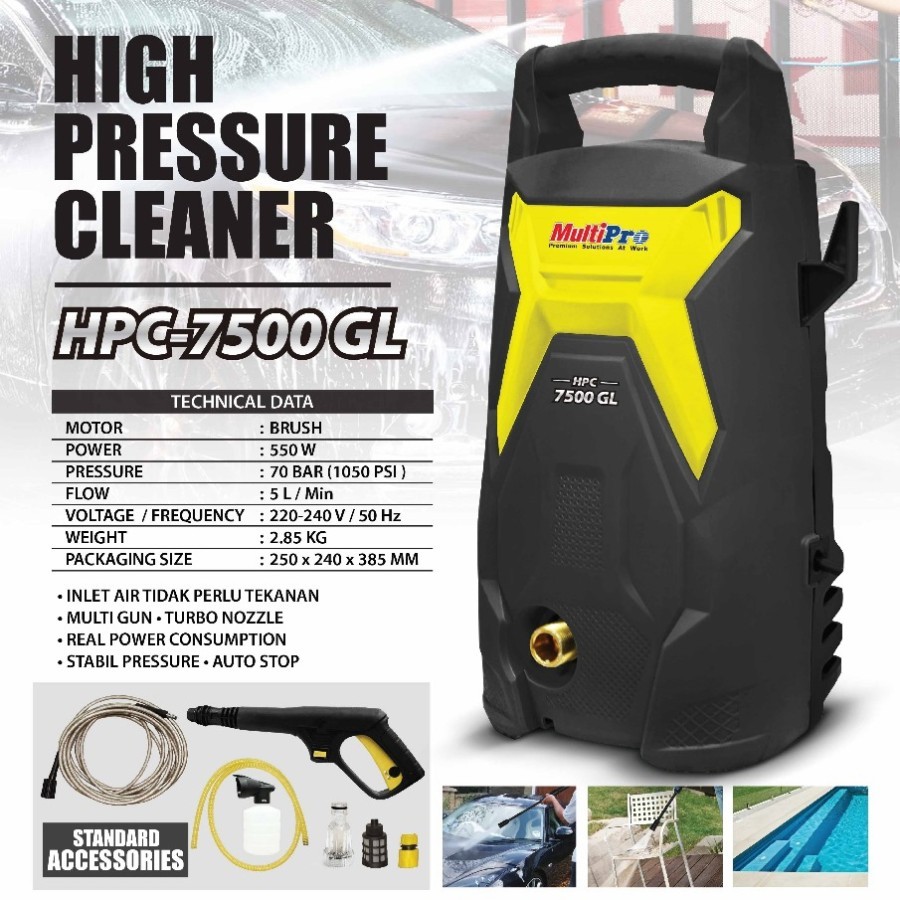 Jual MESIN STEAM CUCI MOBIL/MOTOR JET CLEANER Merk MultiPro HPC 7500 GL ...