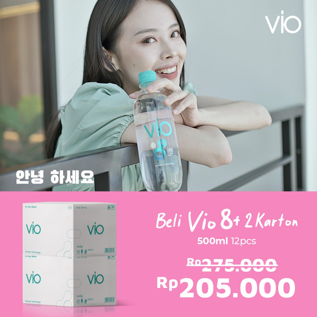 Jual Vio 8+ Oxygen Water 2 Karton | Shopee Indonesia