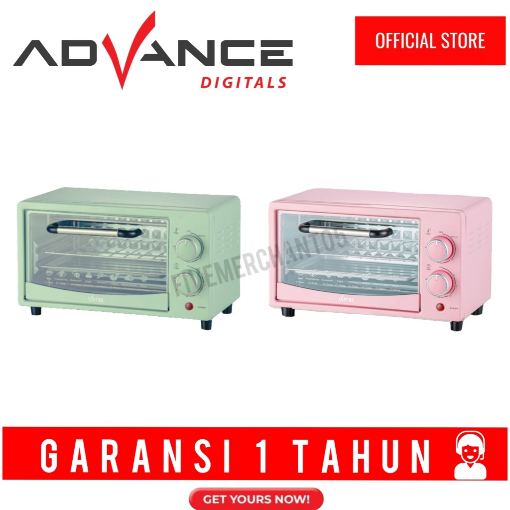 Jual Oven Mini Advance V 120 12 Liter Votre Oven Toaster Kecil 12 L V-120 Low Watt Murah Garansi ...