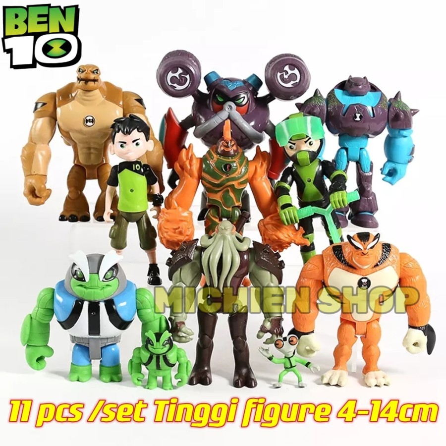 Jual BEN 10 ALIEN ACTION FIGURE MINIATUR PAJANGAN TOPPER SET 11 ...
