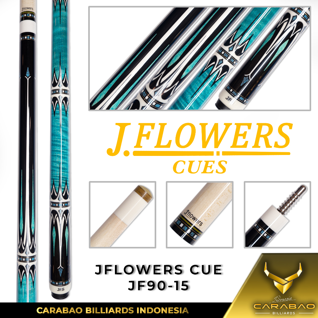 Jual JFLOWERS JF90-15 CUE STICK BILLIARD [JF90-15] | Shopee Indonesia