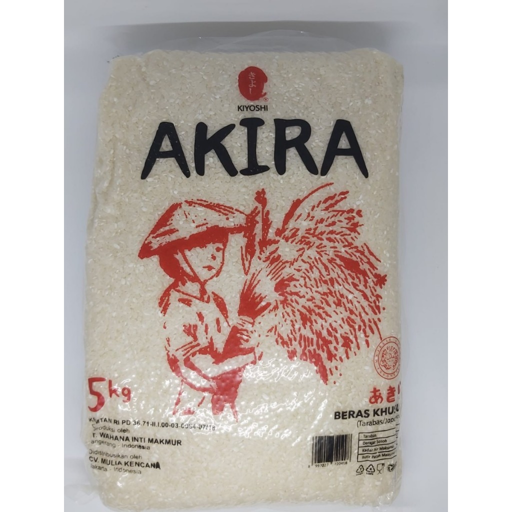 Jual BERAS AKIRA 5 KG JAPONICA RICE / BERAS JEPANG / BERAS TARABAS ...