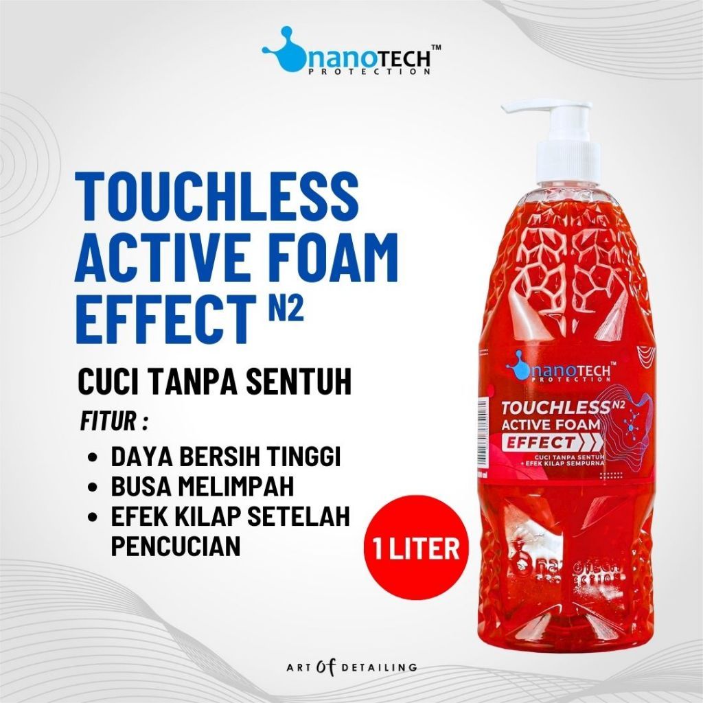 Jual TOUCHLESS ACTIVE FOAM EFFECT 1L - nanoTECH SHAMPOO CUCI TANPA ...