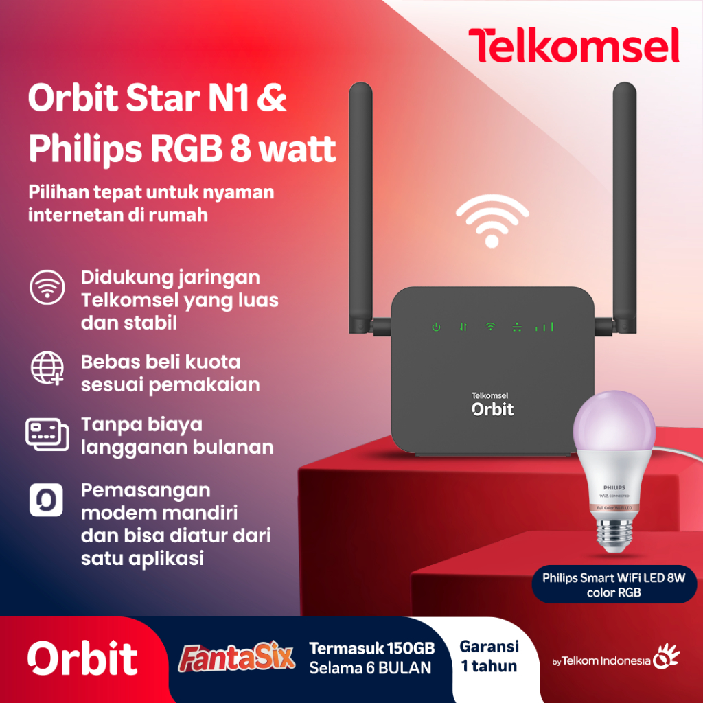 Jual Telkomsel Orbit Star N1 Modem Wifi 4G High Speed Bonus Data | Shopee Indonesia