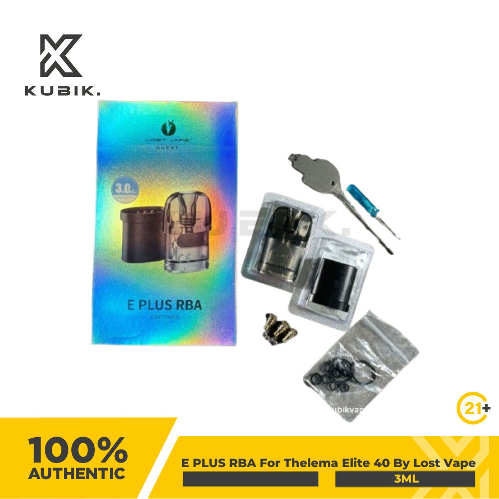 Jual E PLUS RBA CARTRIDGE THELEMA ELITE 40 RBA 3ML AUTHEN by LOST VAPE ...
