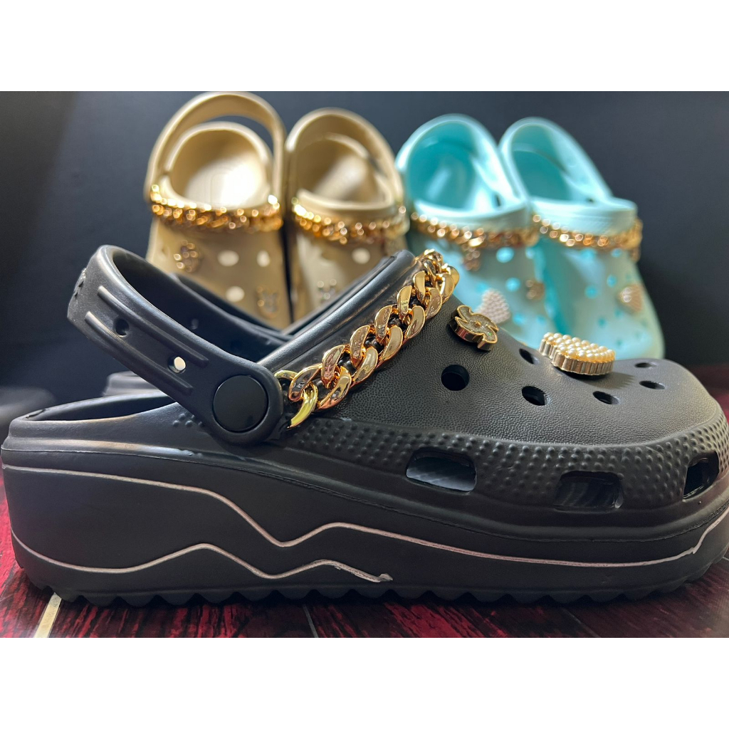 Jual Sandal Kodok Classic Bae Clog, Sepatu Sendal Baim Wedges Platform ...