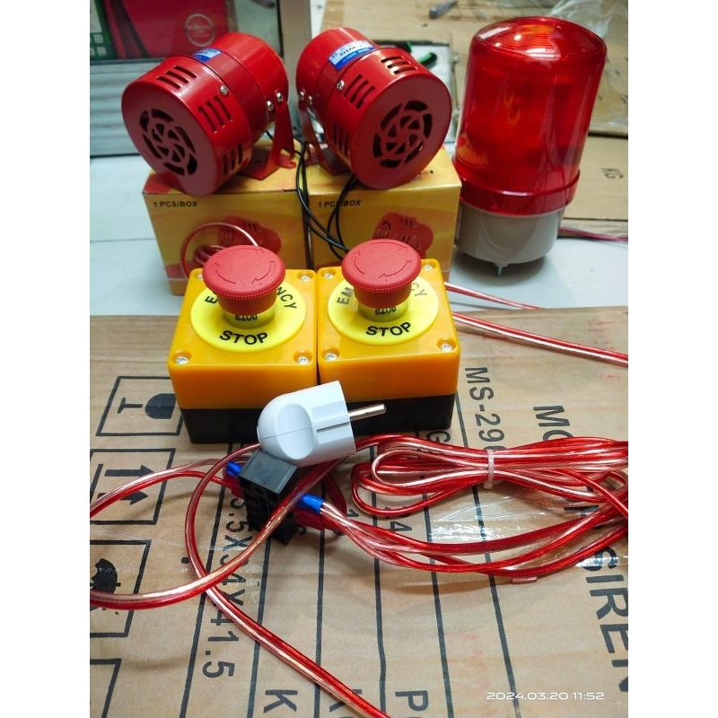 Jual Sirine fire Alarm Double ms190 2 Tombol emergency siap Pakai ...