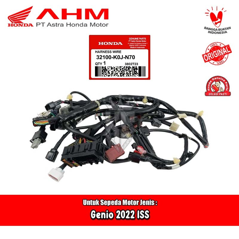 Jual Wayar Kabel Body Komplit Honda Genio 2022 ISS 100% Original AHM 32100-K0J-N70 | Shopee ...