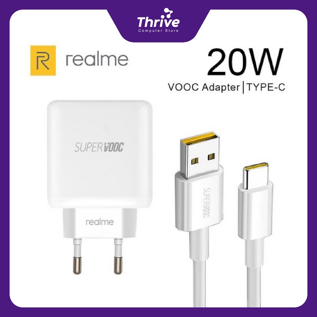 Jual CHARGER REALME FAST CHARGING 20W MICRO USB & TYPE C SUPPORT REALME ...