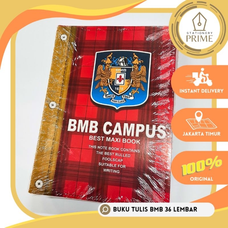 Jual Buku Tulis BMB Campus 36 Lembar ( 1 Pack isi 10 Buku ) | Shopee ...
