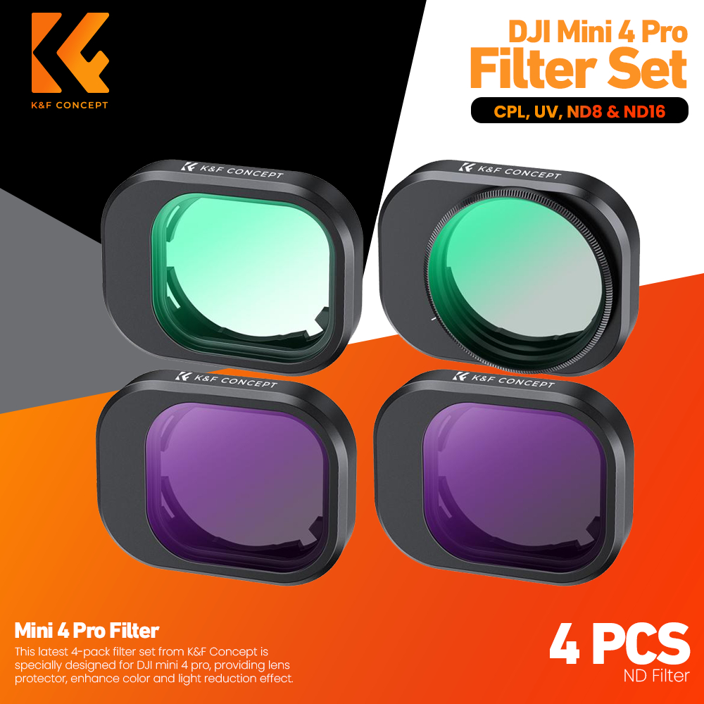 Jual KNF Concept Filter CPL UV ND8 ND16 for DJI Mini 4 Pro K&F Concept ...