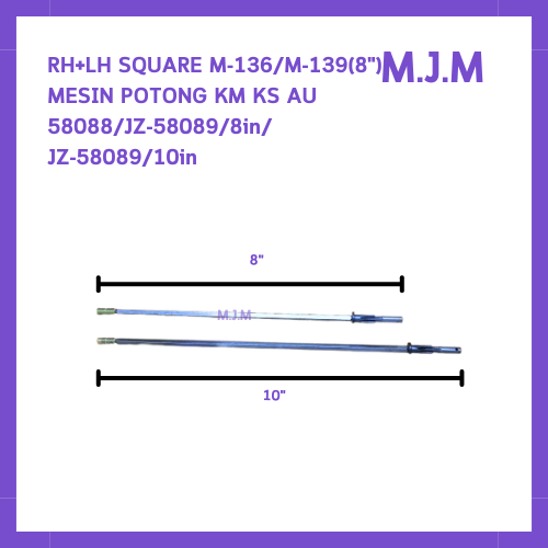 Jual Tiang Poros mesin potonG bahan kain KM - RH+LH Square Shaft M-136 ...