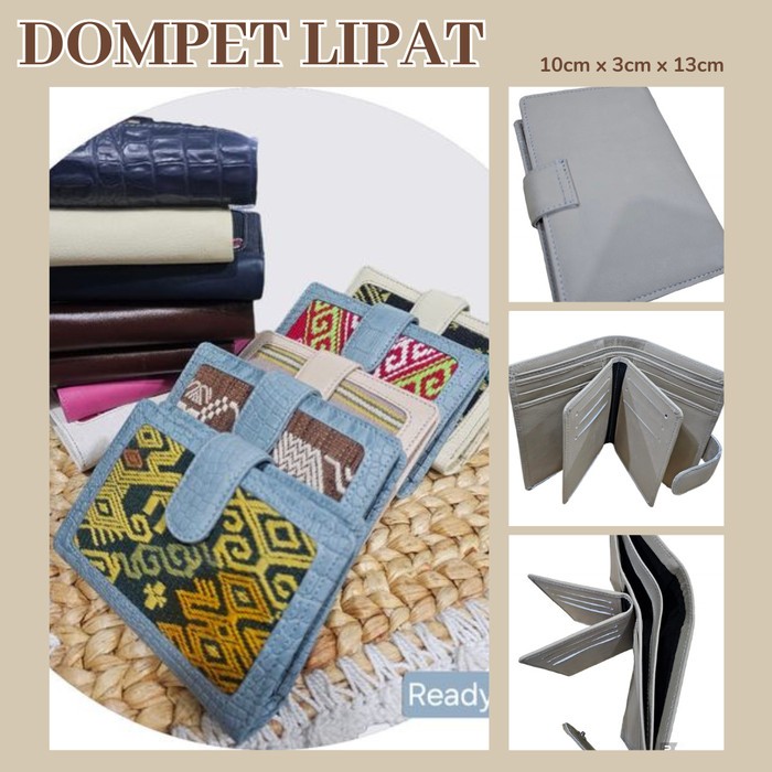 Jual DOMPET LIPAT Tenun Tangan NTT mix Kulit Sapi Asli | Shopee Indonesia