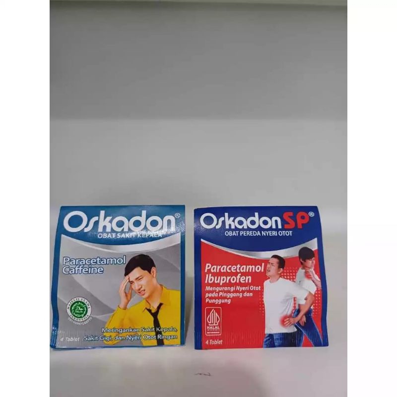 Jual Oskadon Obat Sakit Kepala | Oskadon SP Obat Nyeri Otot (4 Tablet ...