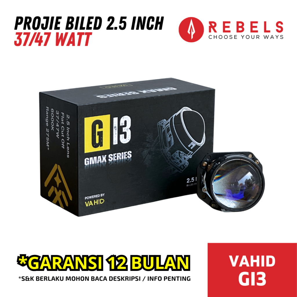 Jual PROJIE PROJECTOR BILED VAHID E3 PRO PLUS MAX HIGH LOW 2,5INC ...