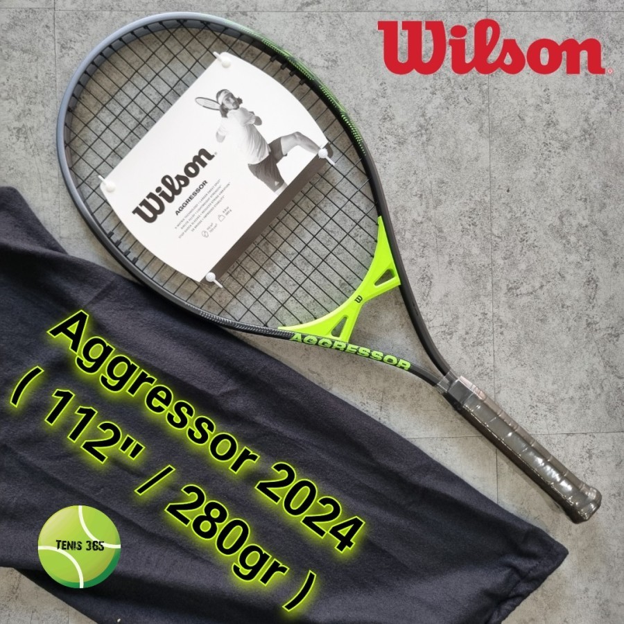 Jual Raket Tenis Wilson Aggressor 112 ( 280gr / 112" ) 2024 | Shopee ...