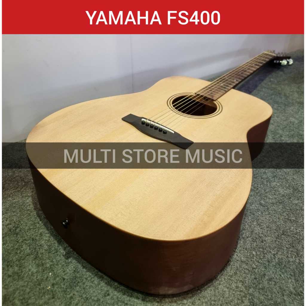 Jual Gitar akustik YAMAHA FS400 - FS 400 - FS-400 - NS - NATURAL SATIN | Shopee Indonesia