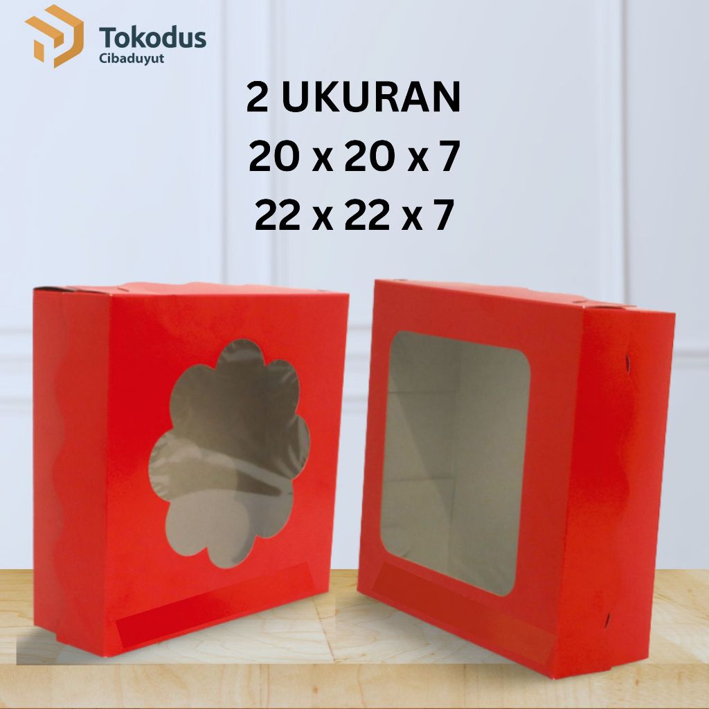 Jual Paperbox Kue Tutup Bunga | Dus Kotak Kue Bunga | Dus Kue Mika ...