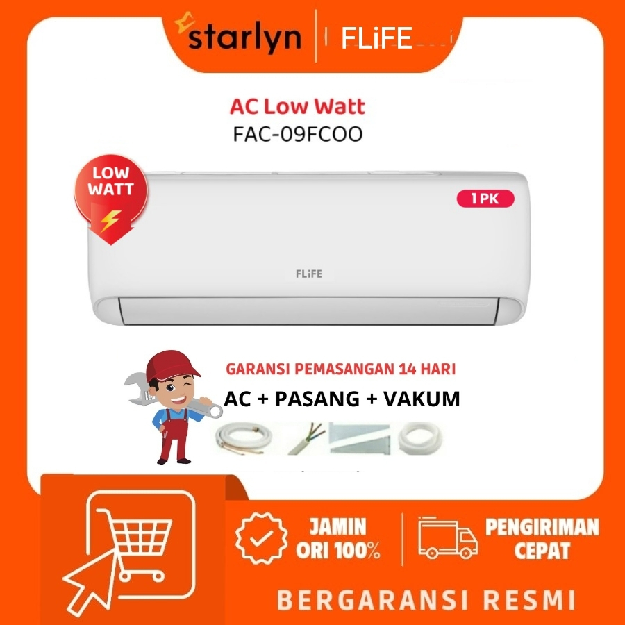 Jual FLIFE AC Low Watt 1 PK - FAC-09FCOO / 09FCOO | Shopee Indonesia
