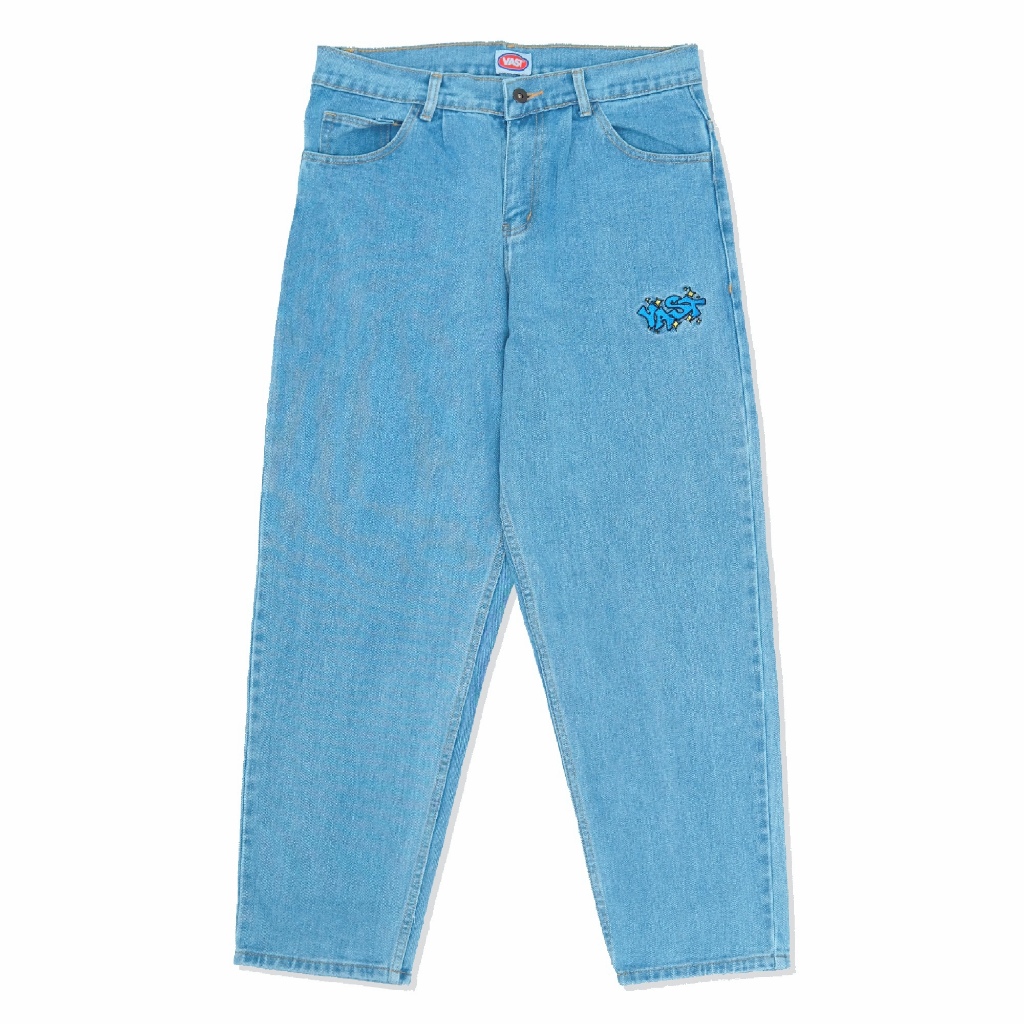 Jual VAST PANTS BLUE DENIM - BAGGY FIT | Shopee Indonesia