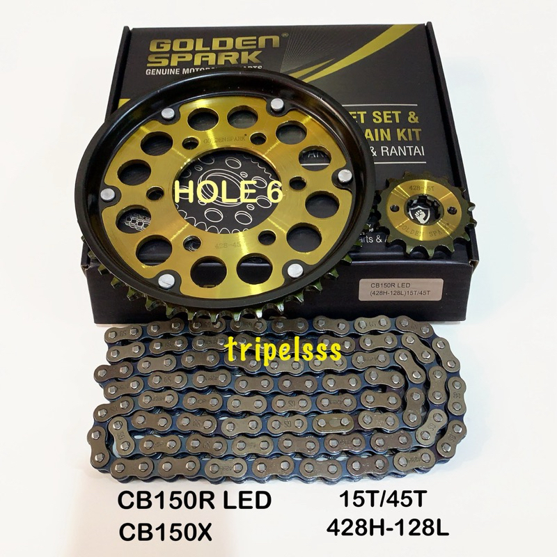 Jual Gear Gir Set Rantai CB150R LED / CBR 150 R New Facelift / CB150X ...