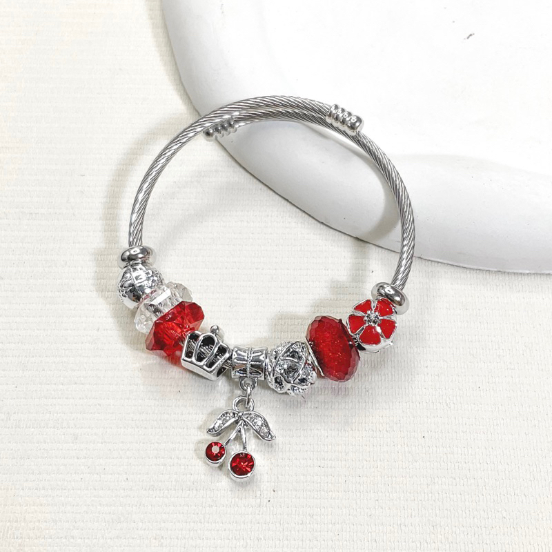 Jual Premium Gelang Pandora Charms Bracelet Serut Titanium Asli Wanita ...