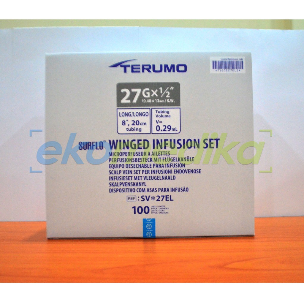Jual Terumo Wing Needle 23g 25g 27g Winged Infusion Set Terumo | Shopee Indonesia
