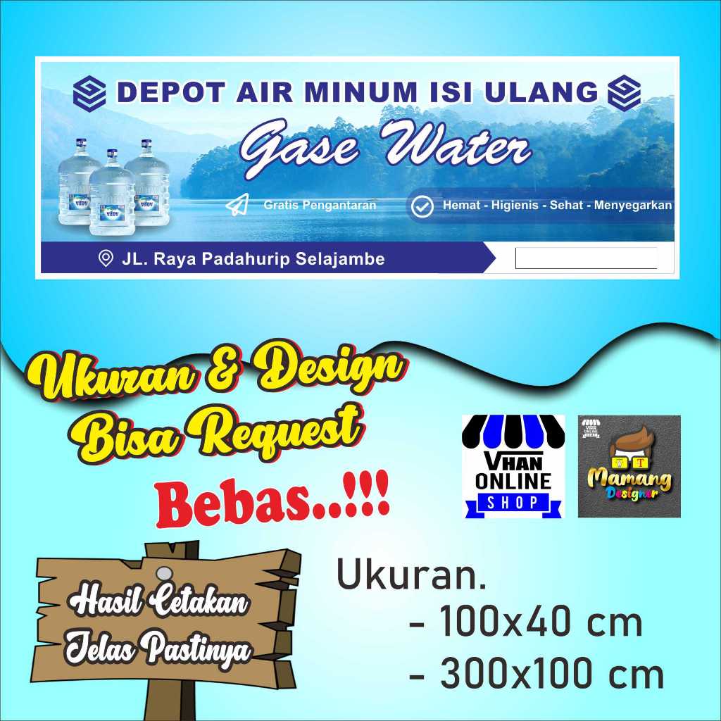 Jual Spanduk, Banner, Mmt Depot Air Isi Ulang, Isi Ulang Galon, Murah ...