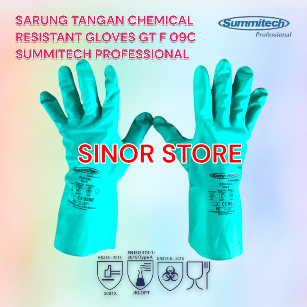 Jual SARUNG TANGAN NITRILE GTF09C SUMMITECH TYPE GT - F - 09C | Shopee ...