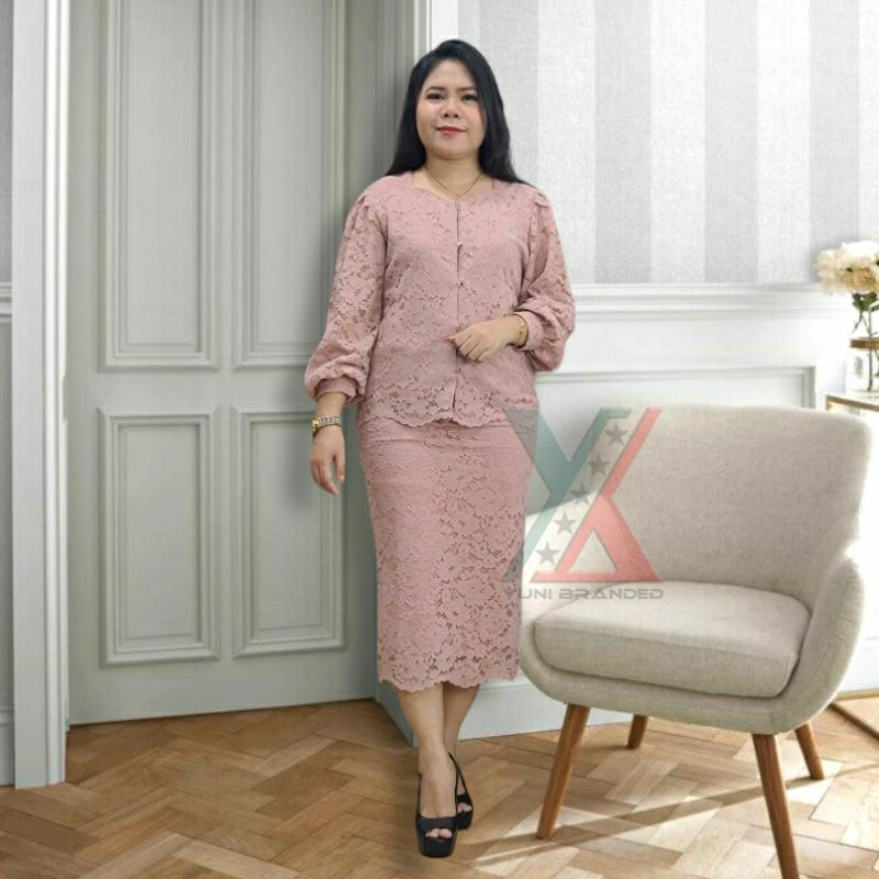 Jual One Set brukat Casandra Semi Prancis | Shopee Indonesia