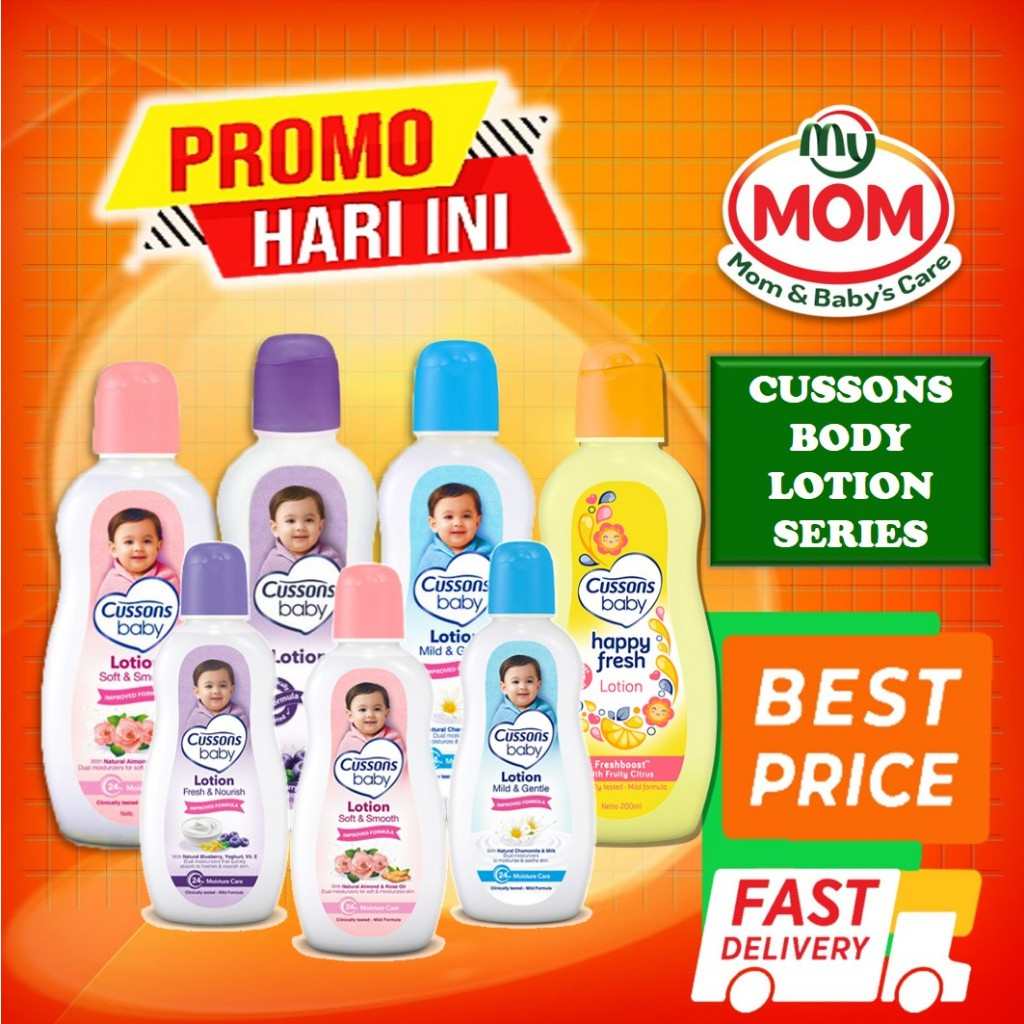 Jual CUSSONS Baby Body Lotion 200ml & 100ml - Cusson Lotion - Losion ...