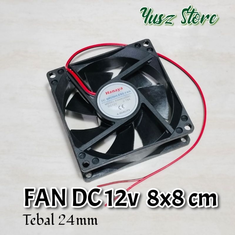 Jual Kipas DC 12v 8x8 cm Fan 12vdc 12 Volt Berkualitas | Shopee Indonesia