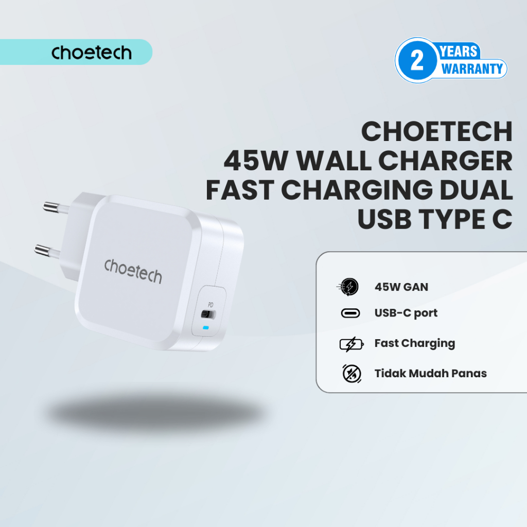 Jual Choetech PD 45W Wall Charger | Shopee Indonesia