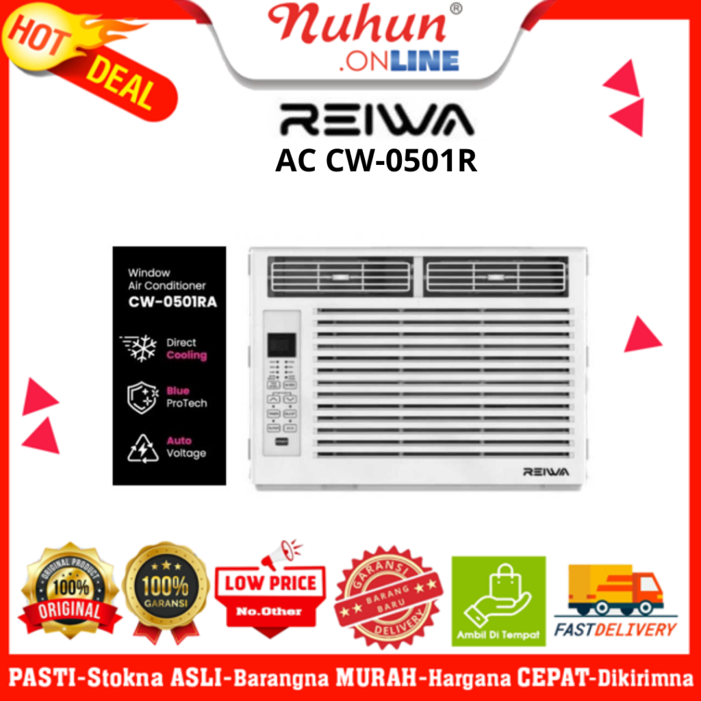 Jual AC Window Reiwa 1/2pk CW-0501RA | Shopee Indonesia