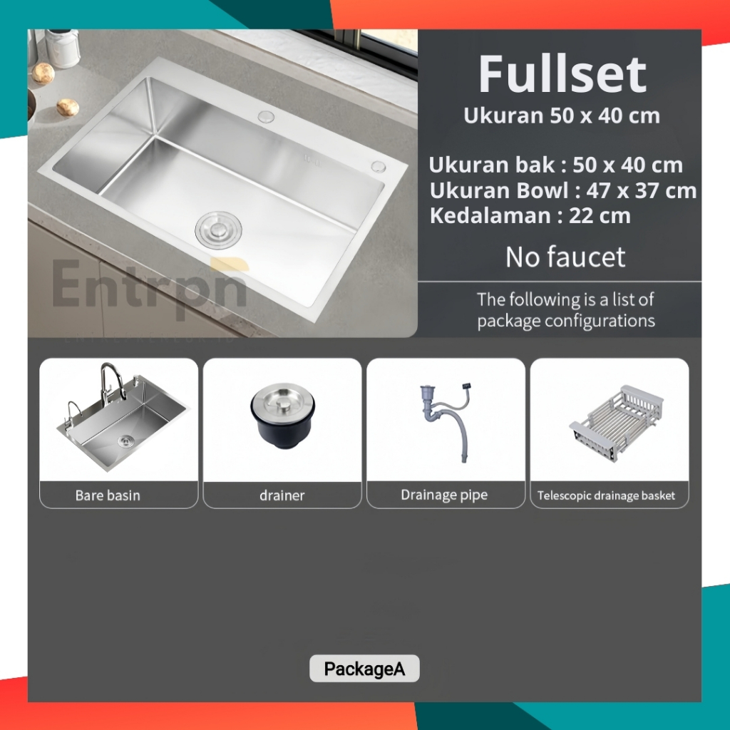 Jual COD Kitchen Sink Lubang Dua 8245 Gold / Bak Cuci Piring Ukuran ...