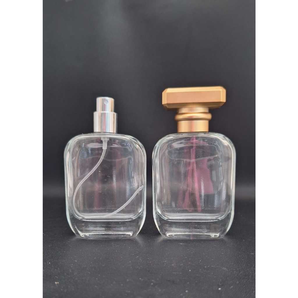 Jual Botol Parfum W25 50 ml Semi Press Hitam Cap Channel Gold Per Pcs ...