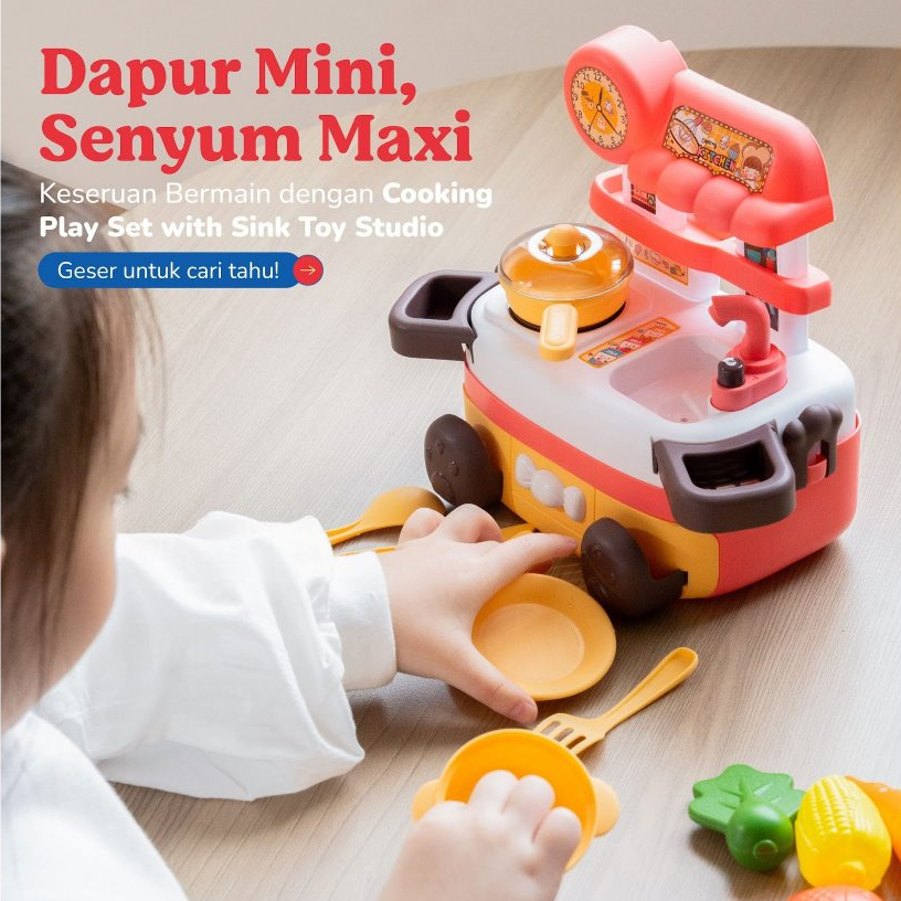 Jual Mainan Masak Masakan Pretend Play Dapur Kitchen Cooking Playset ...