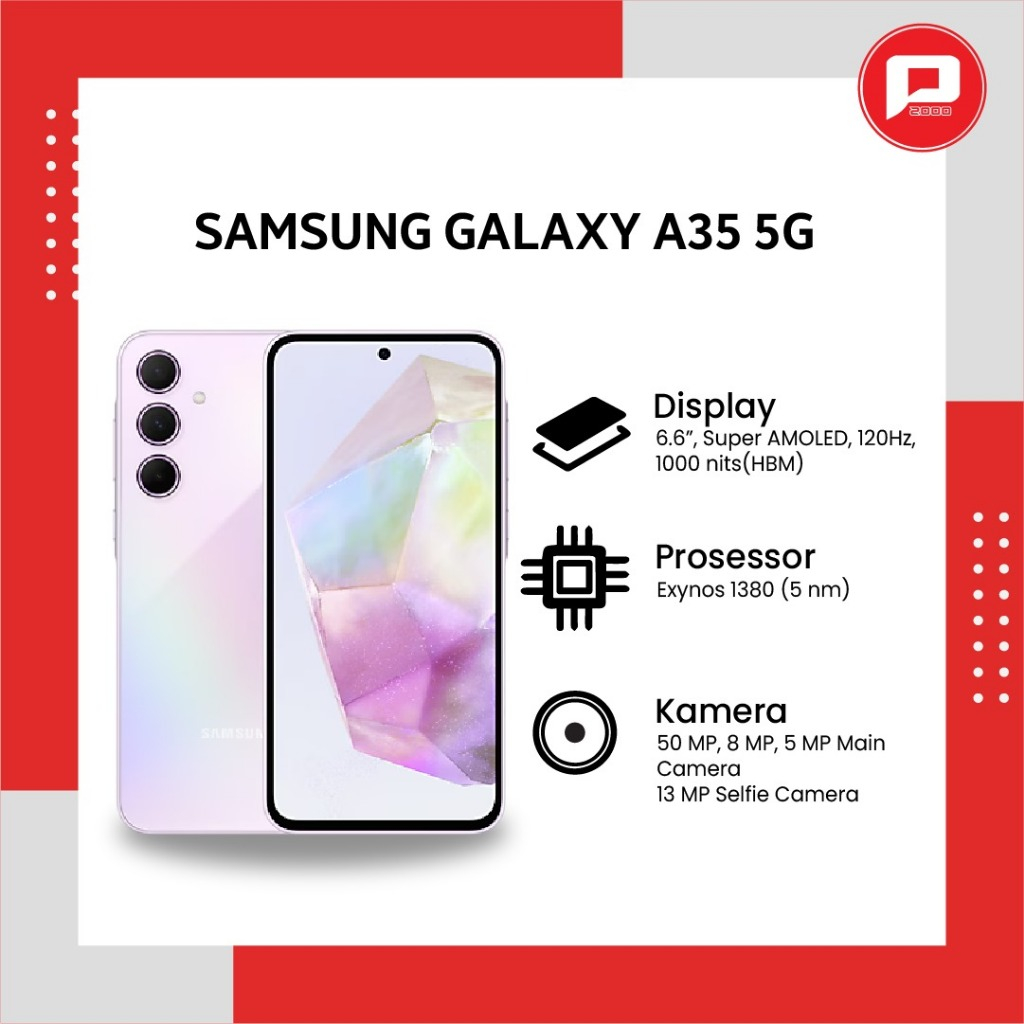 Jual Samsung Galaxy A35 5G 8/256GB (A356) - Garansi Resmi | Shopee ...