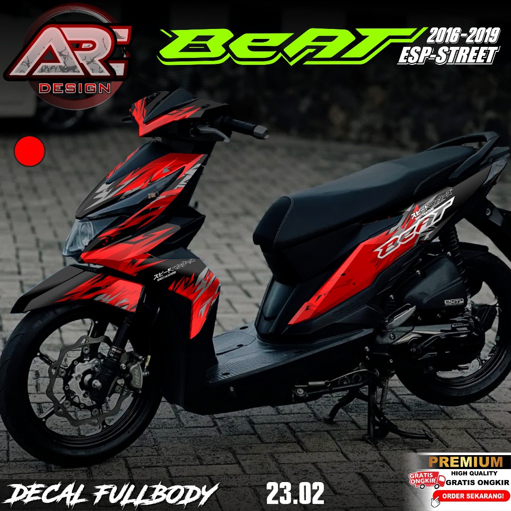 Jual (COD) TERBARU Decal Sticker Honda Beat Esp Street 2016 2017 2018 ...
