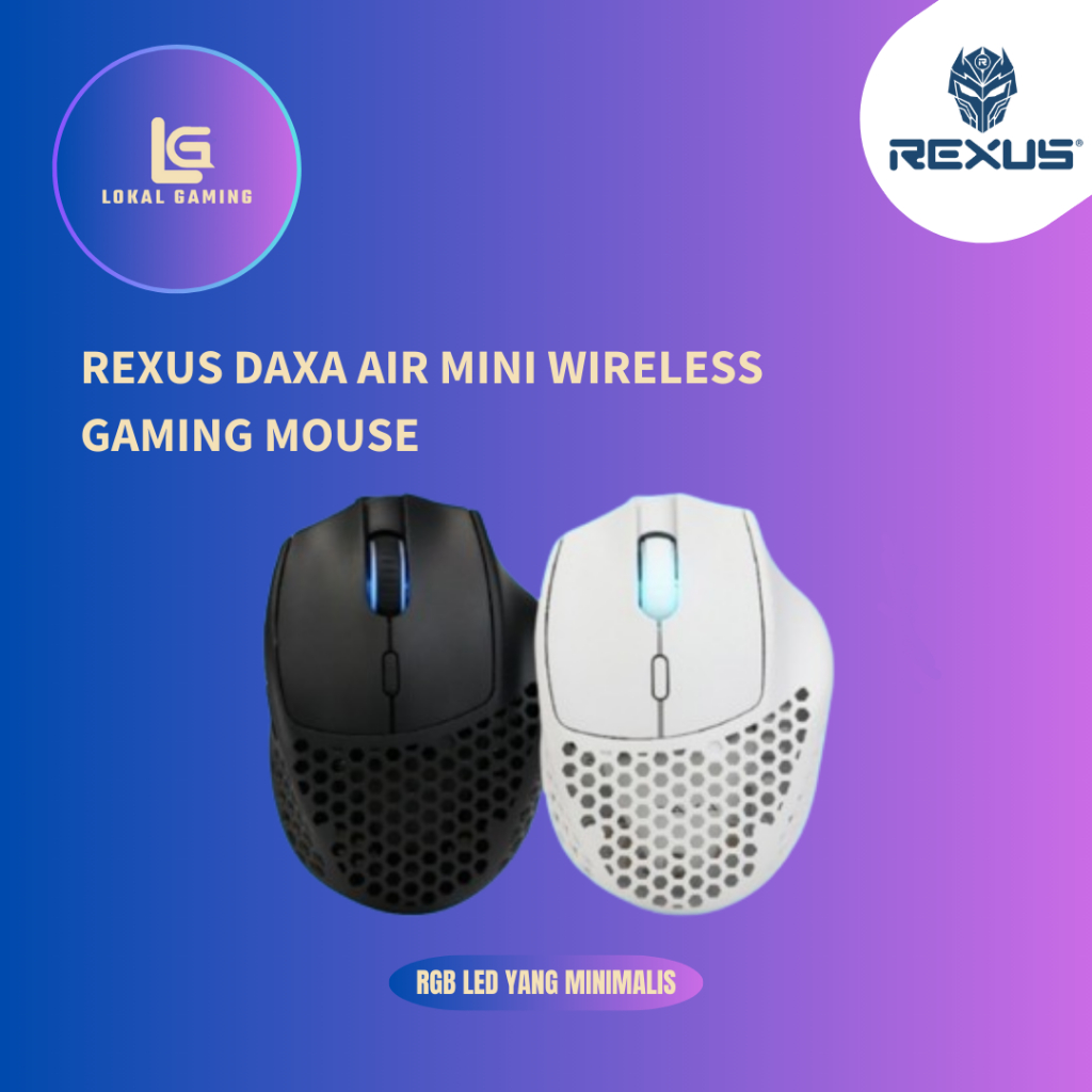 Jual Rexus Daxa Air Mini Wireless Gaming Mouse | Shopee Indonesia