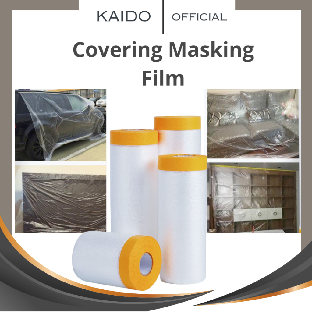 Jual Covering Masking Film Panjang 20 Meter Dengan Masking Tape Plastik ...