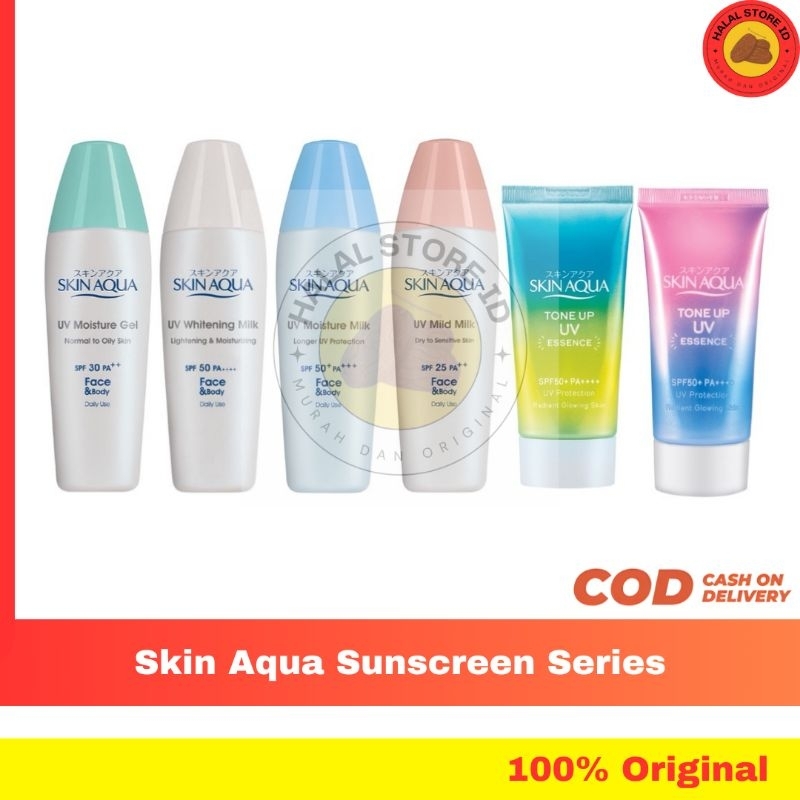 Jual Skin Aqua UV Whitening Milk / Skin Aqua Sunscreen Series (100% ...
