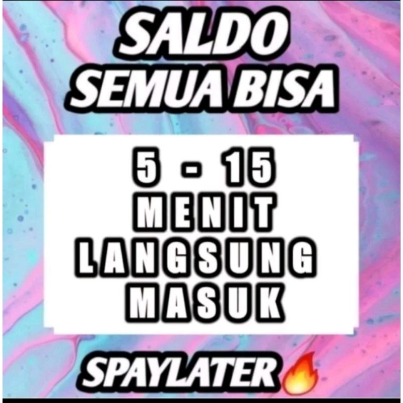 Jual Stiker top up spaylatter bisa dicairkan kerekening atau e-wallet ...