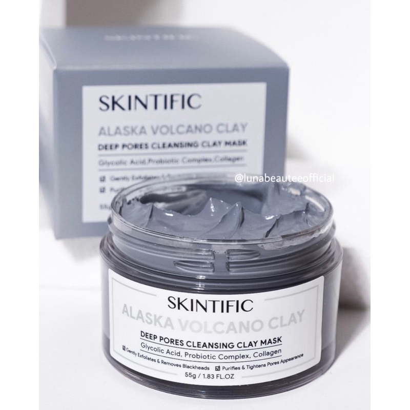 Jual [Share In Jar] SKINTIFIC - Alaska Volcano Clay Mask Deep Pores ...