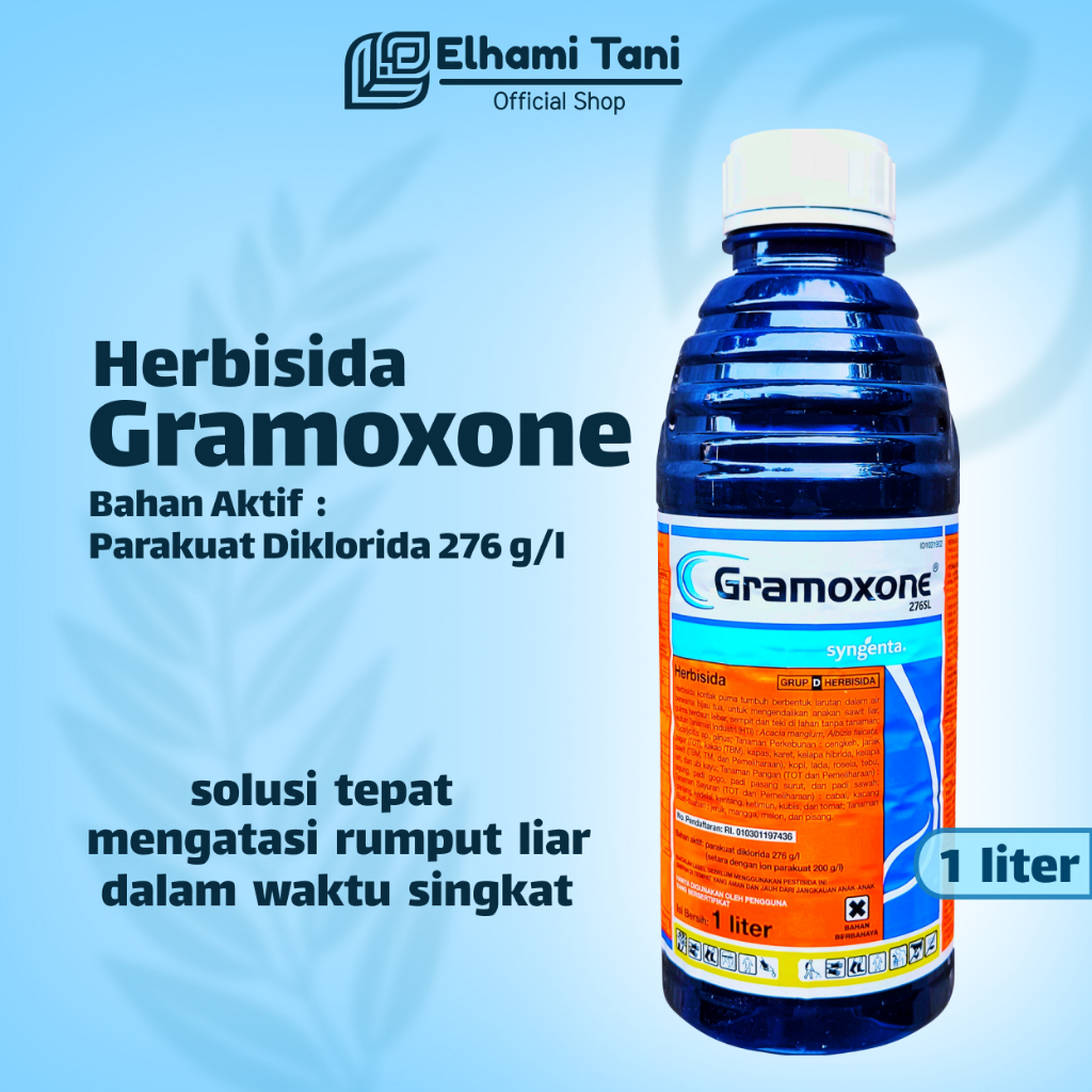 Jual HERBISIDA GRAMOXONE 1 LITER 276 SL RACUN PEMBASMI RUMPUT DAN GULMA ...