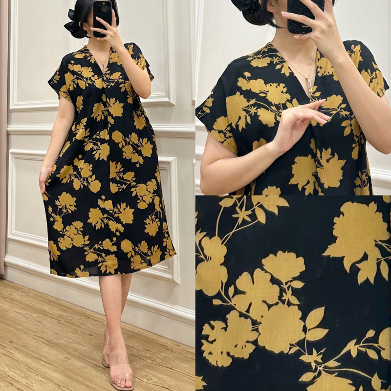 Jual Amariel Ava Dress Daster Nyaman Adem Bumil Friendly | Shopee Indonesia