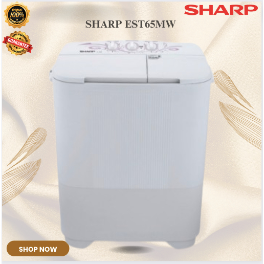 Jual Mesin Cuci SHARP 2 TABUNG EST65MW/ES-T65MW/ES T65MW/EST 65 MW/ES ...